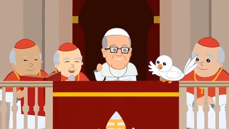Pope Francis gets animated | Euronews