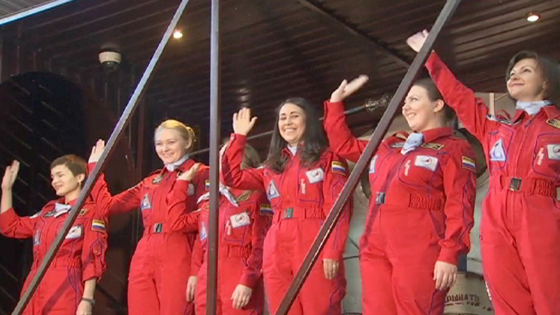 Russia: All-female space crew emerge from moon mission experiment ...