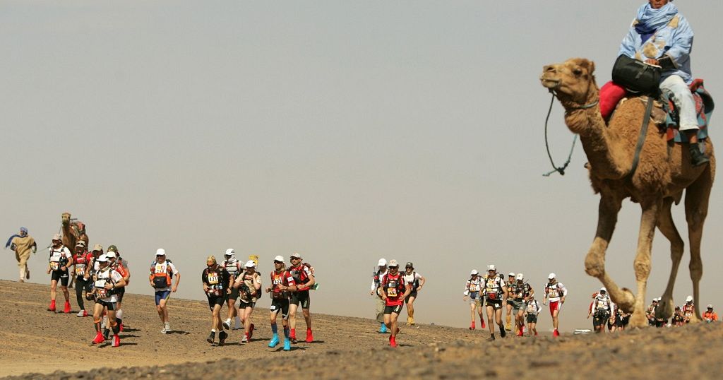 Morocco Marathon Des Sables: Runners brave the dunes in Stage 2 ...