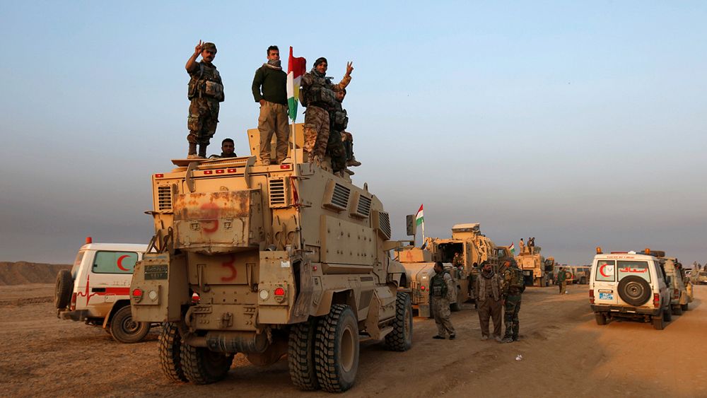 Iraqi Kurdish peshmerga forces continue their advances on outskirts of ...