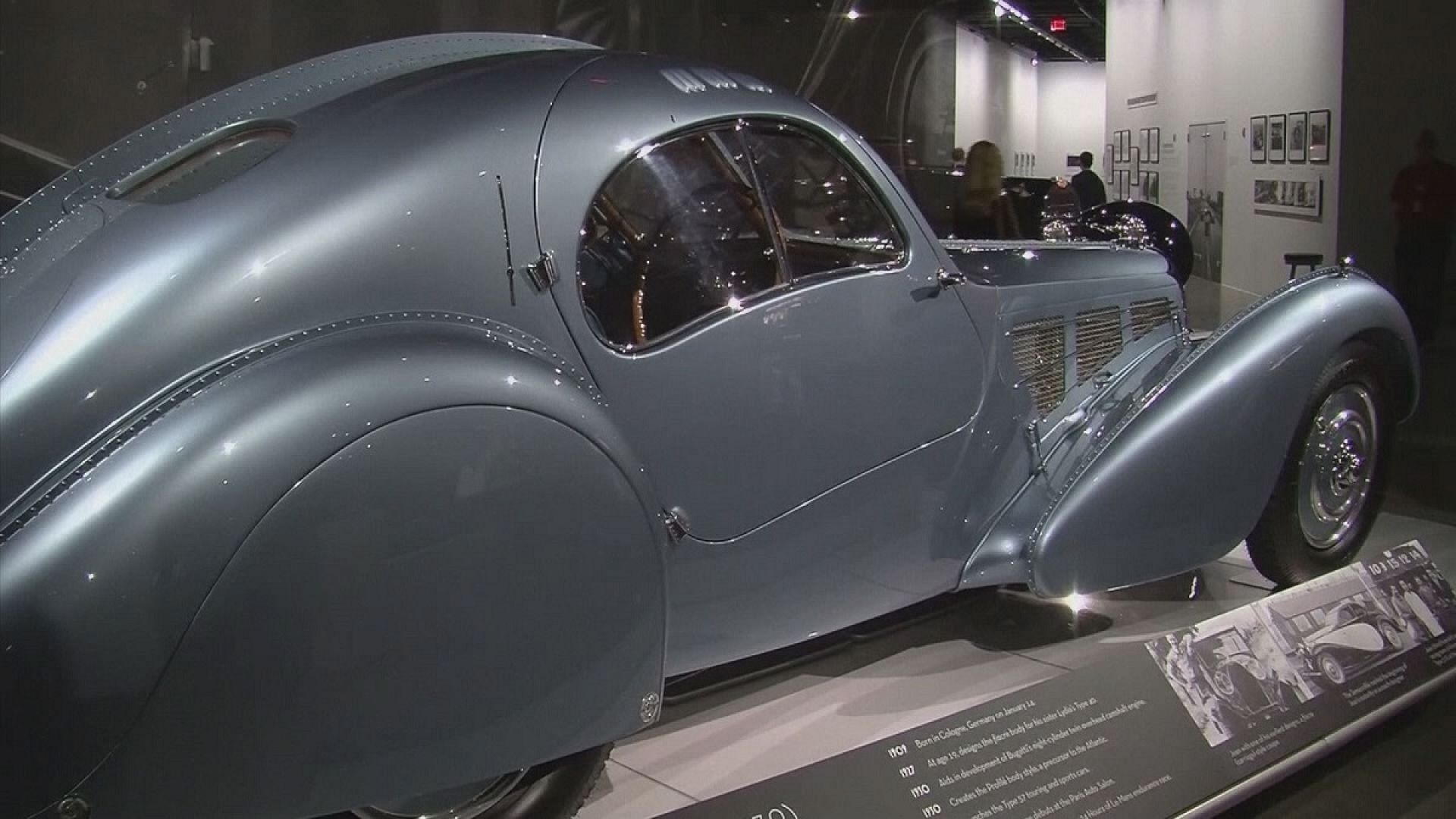 Bugatti exhibition at the Peterson Automotive Museum in Los Angeles ...