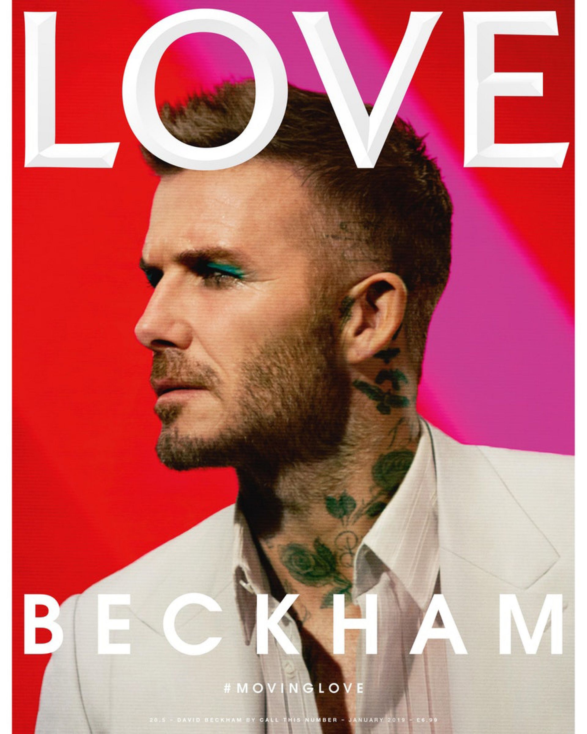 David Beckham wears green eye makeup on a magazine cover — and people ...