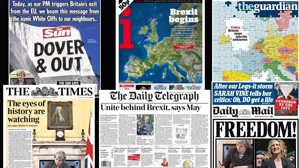 The Brexit headlines we'll remember in years to come | Euronews
