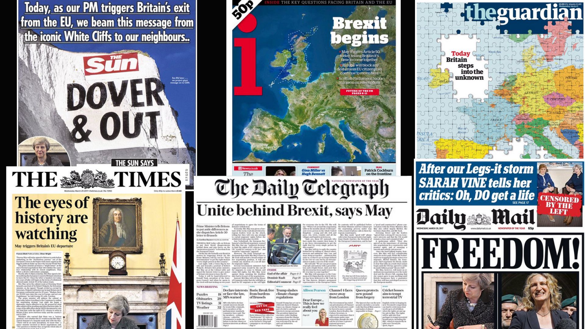 The Brexit headlines we'll remember in years to come | Euronews