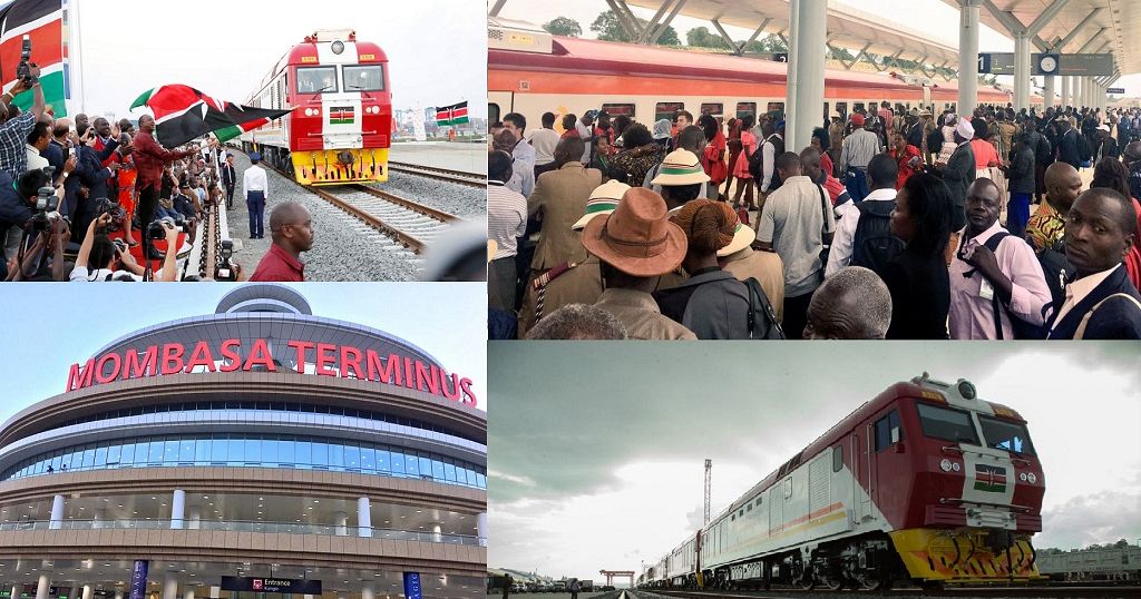 Trains set sail on Kenya's new 472 km Mombasa-Nairobi rail line ...