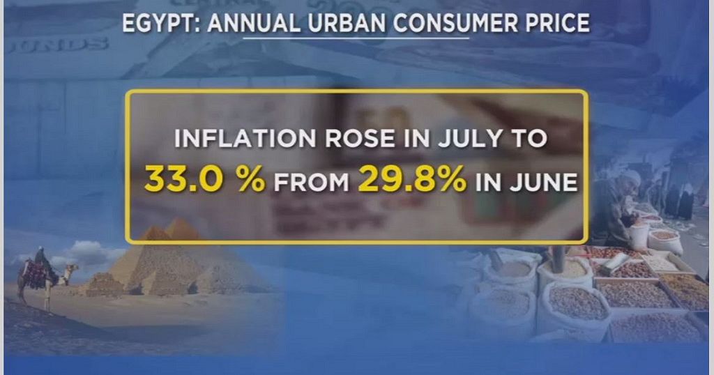 Egypt's annual urban consumer price inflation rises | Africanews