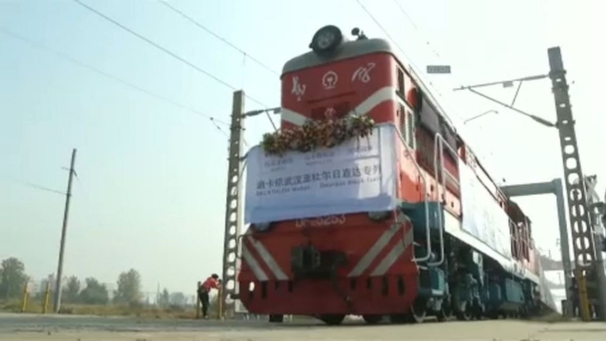 Freight Train Begins New China To Europe Route Euronews Freight Train Begins New China To Europe Route Euronews
