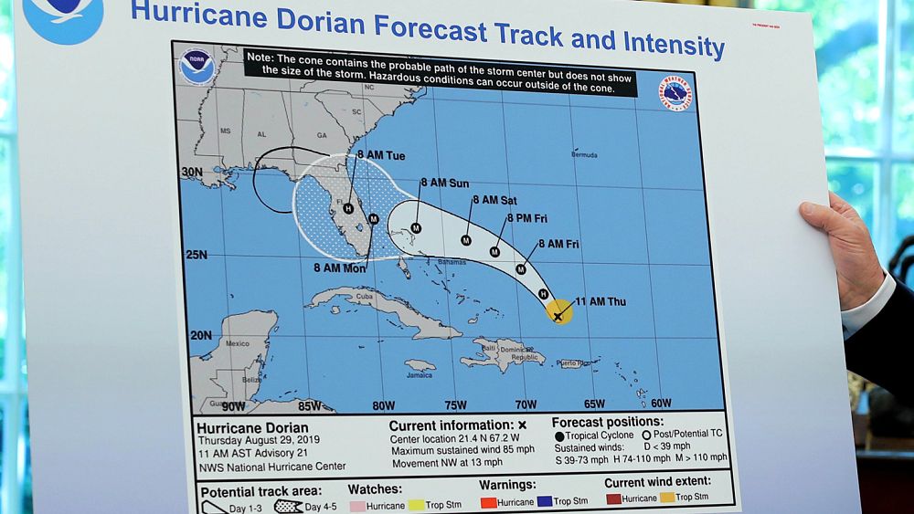 Why does Trump's hurricane map look different than others? | Euronews