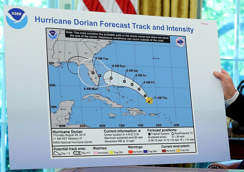 Why does Trump's hurricane map look different than others? | Euronews