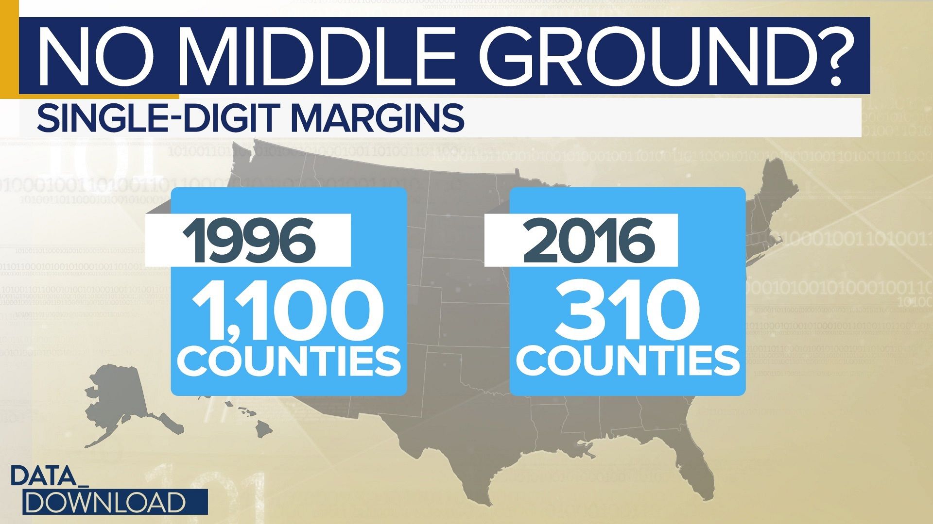 Map: "Middle ground" America is disappearing | Euronews