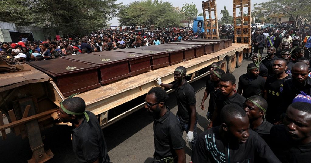 Nigeria holds mass burial for 73 people killed in communal violence ...