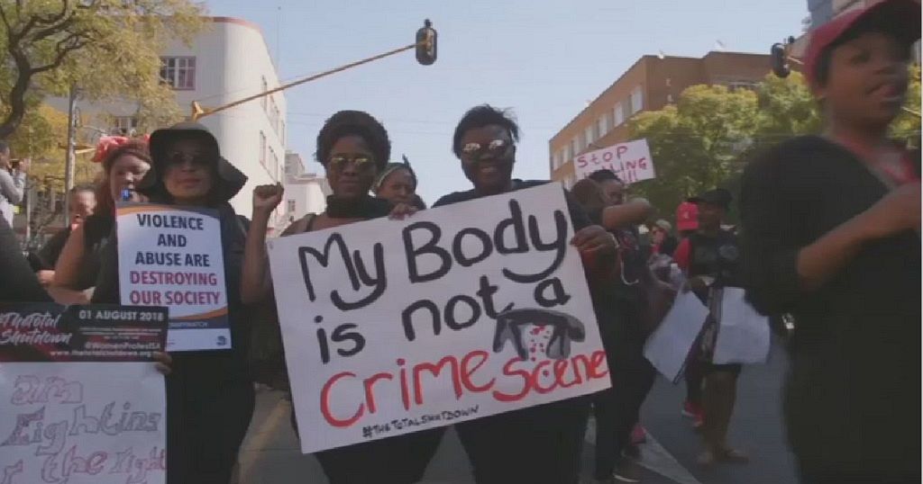 South African women protest against gender-based violence | Africanews
