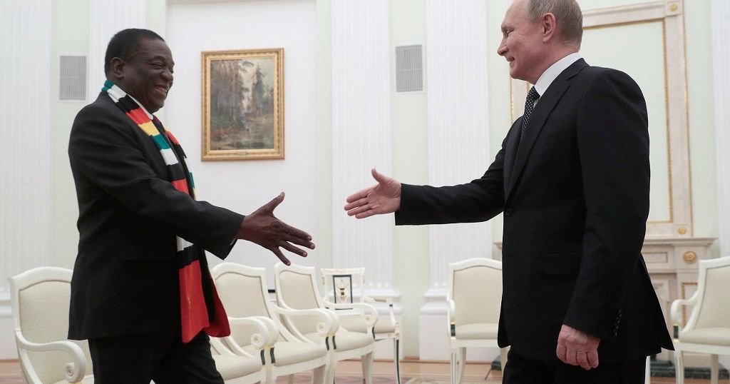 Mnangagwa begs 'senior brother' Putin to help him develop Zimbabwe ...
