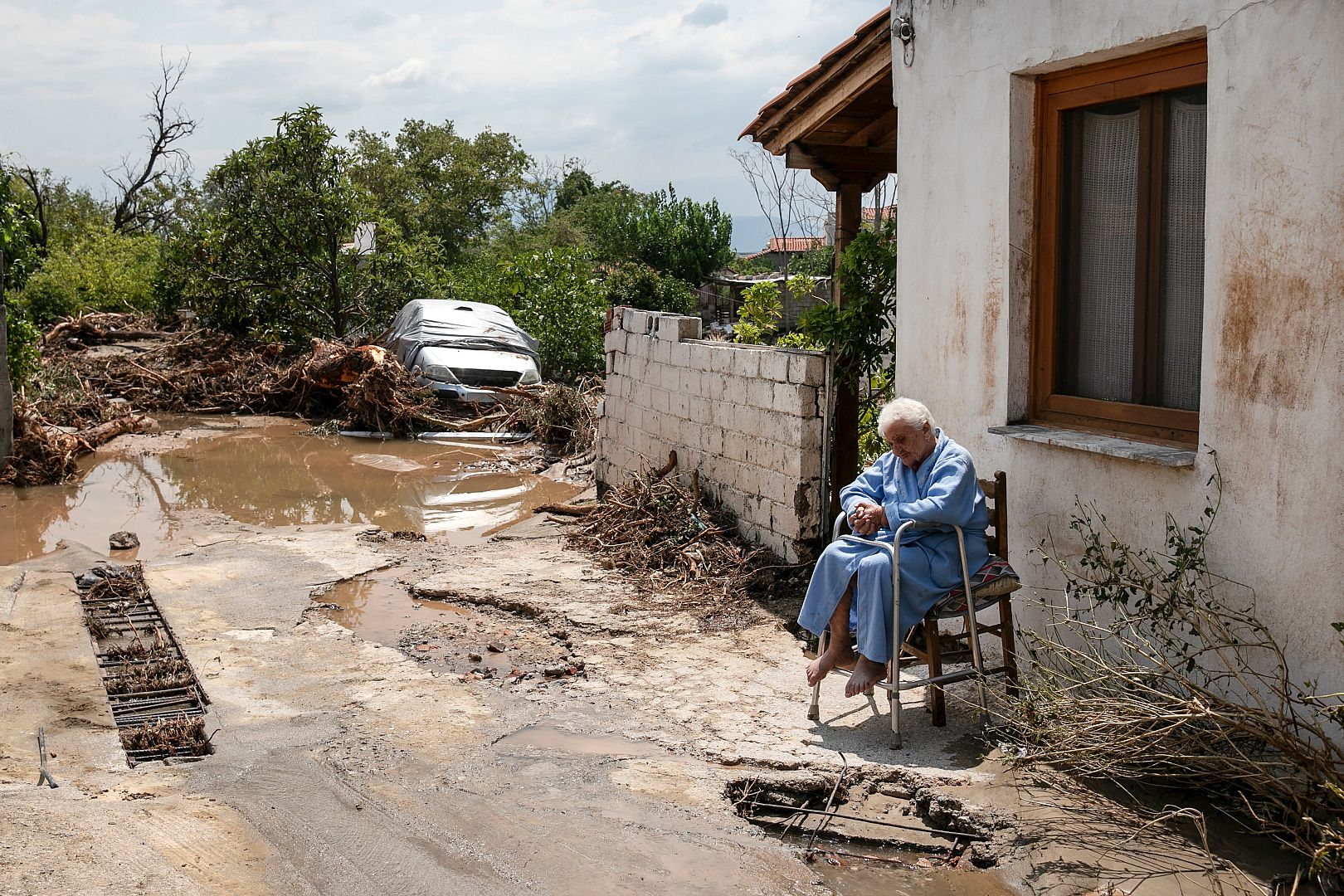 Seven killed in floods after torrential downpours on Greek island ...