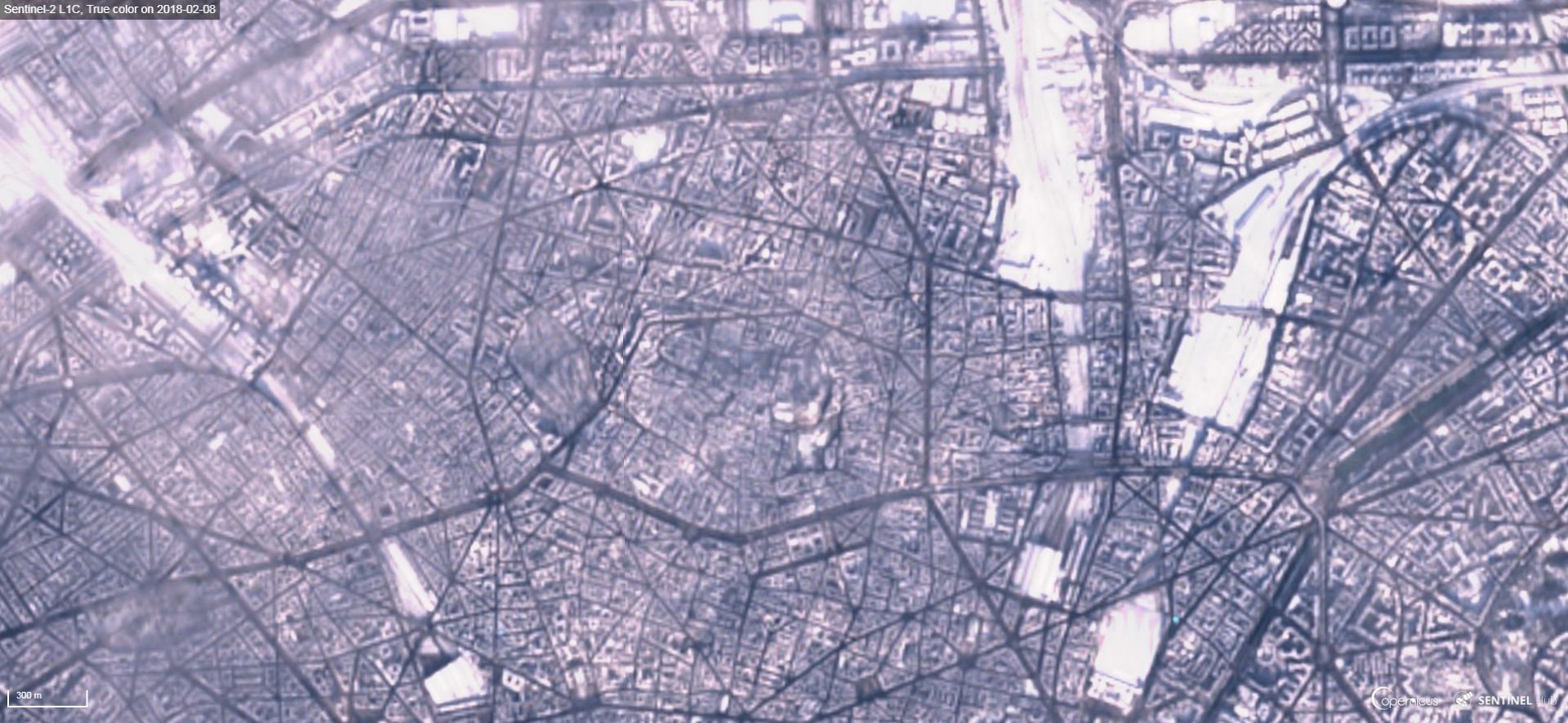 Paris snow seen from outer space | Euronews