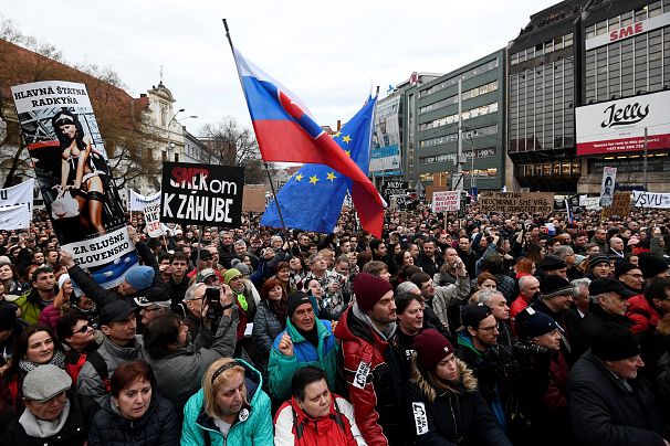 Slovakia anti-government protest ‘biggest since the fall of Communism ...