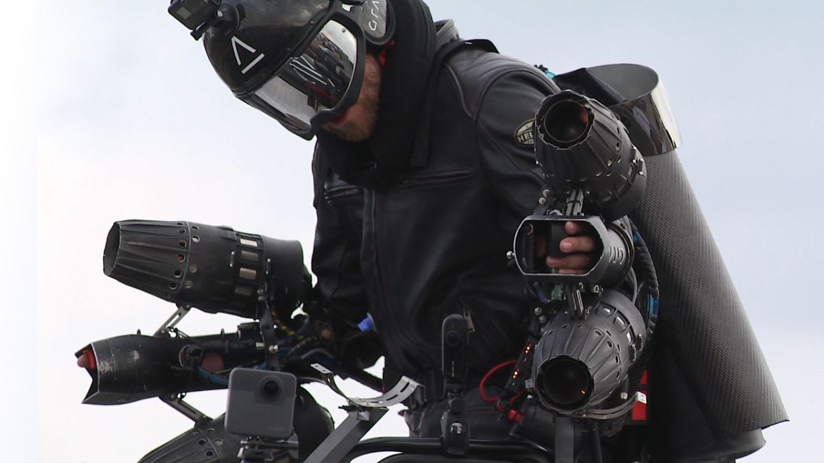 Real-life 'Iron Man' launches at airshow, days after £340k flying jet ...