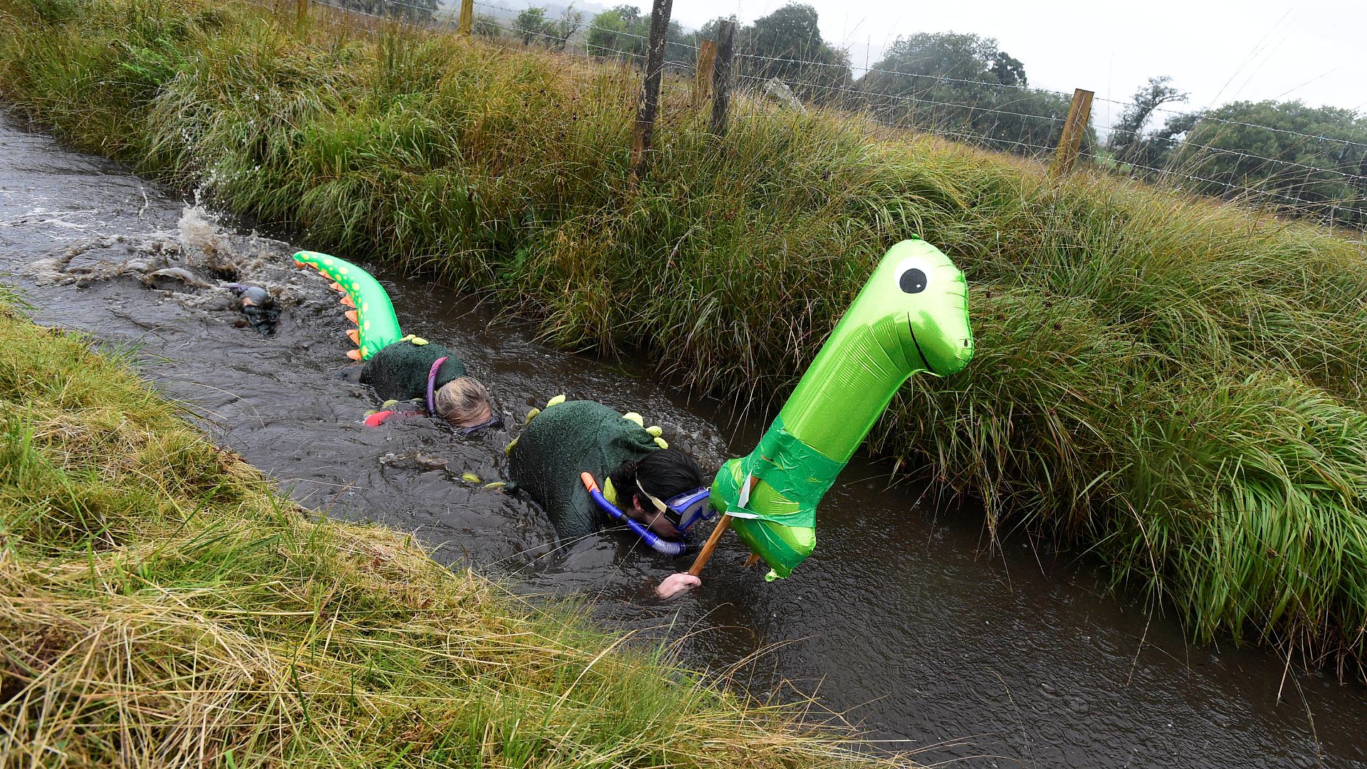 Watch: Battling the bogs at World Bog Snorkeling Championships | Euronews