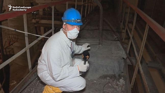 Watch: Rare look inside Chernobyl power plant's radioactive ruins ...