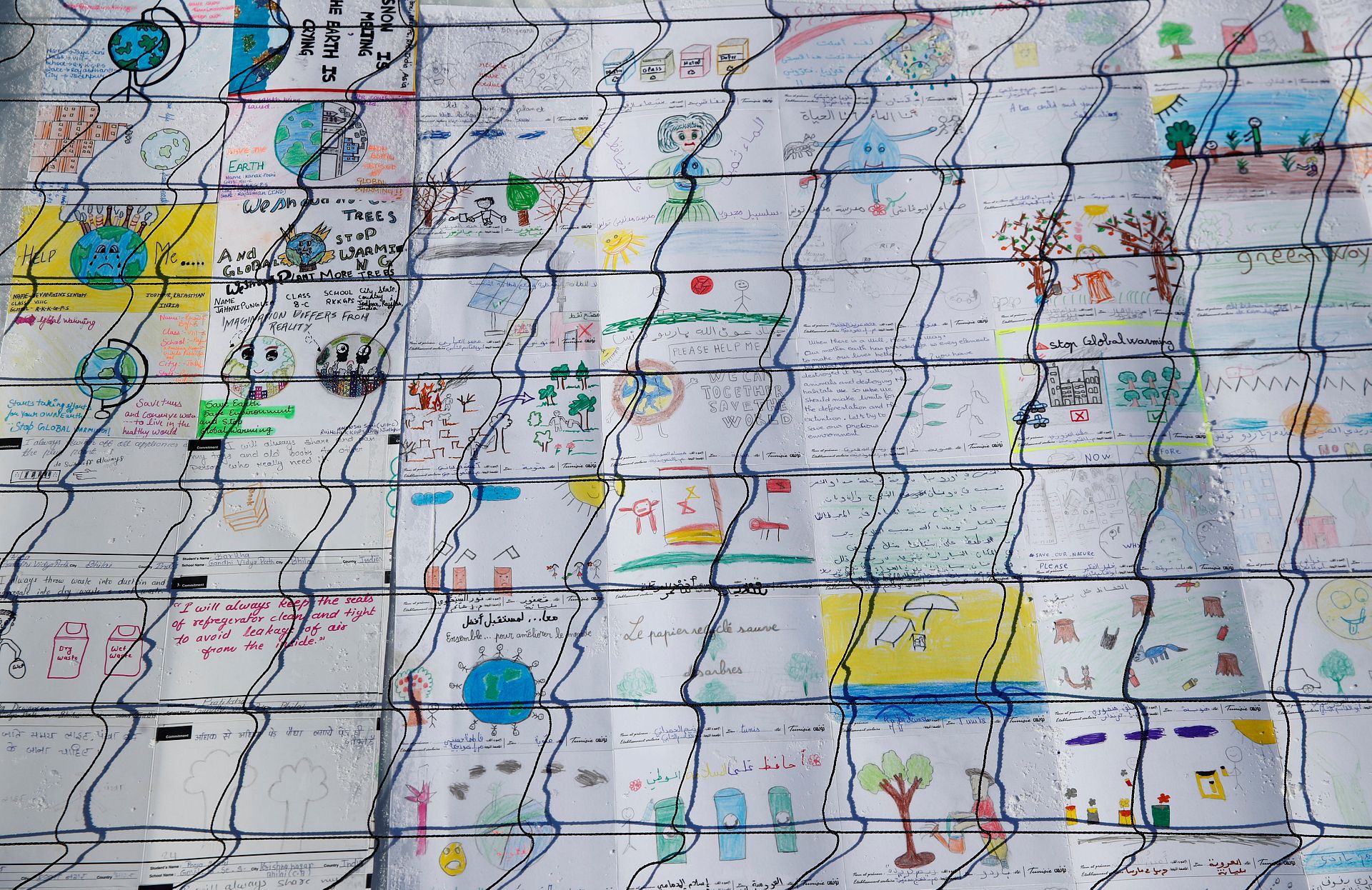 Climate change: giant postcard aims to highlight Europe’s shrinking ...