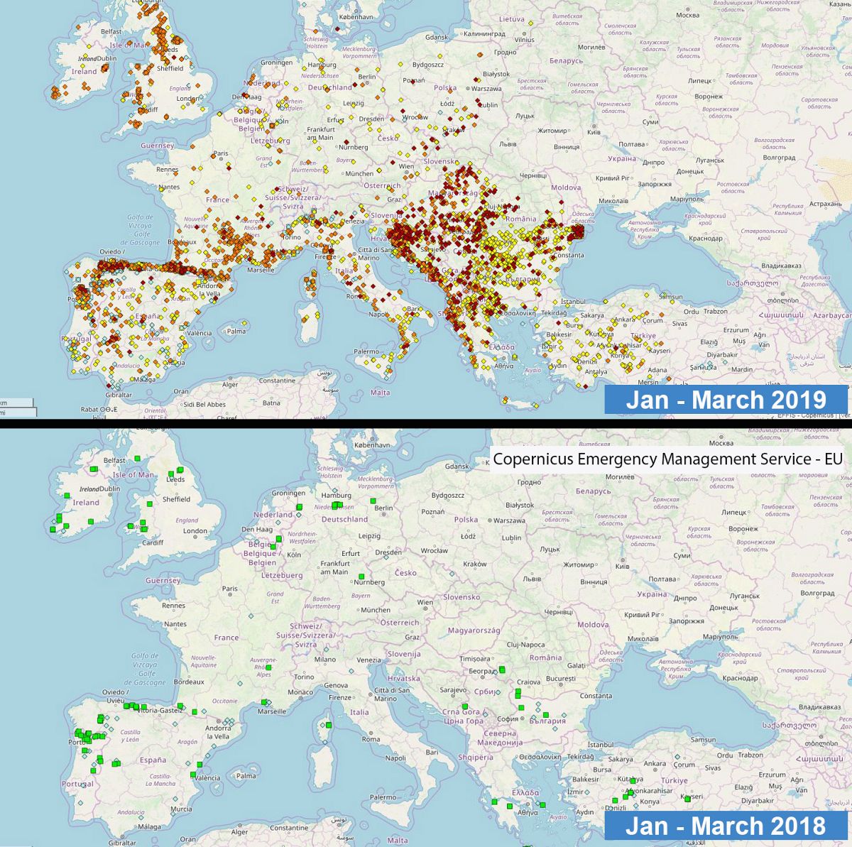 Wildfires spike across Europe amid record hot temperatures in February ...