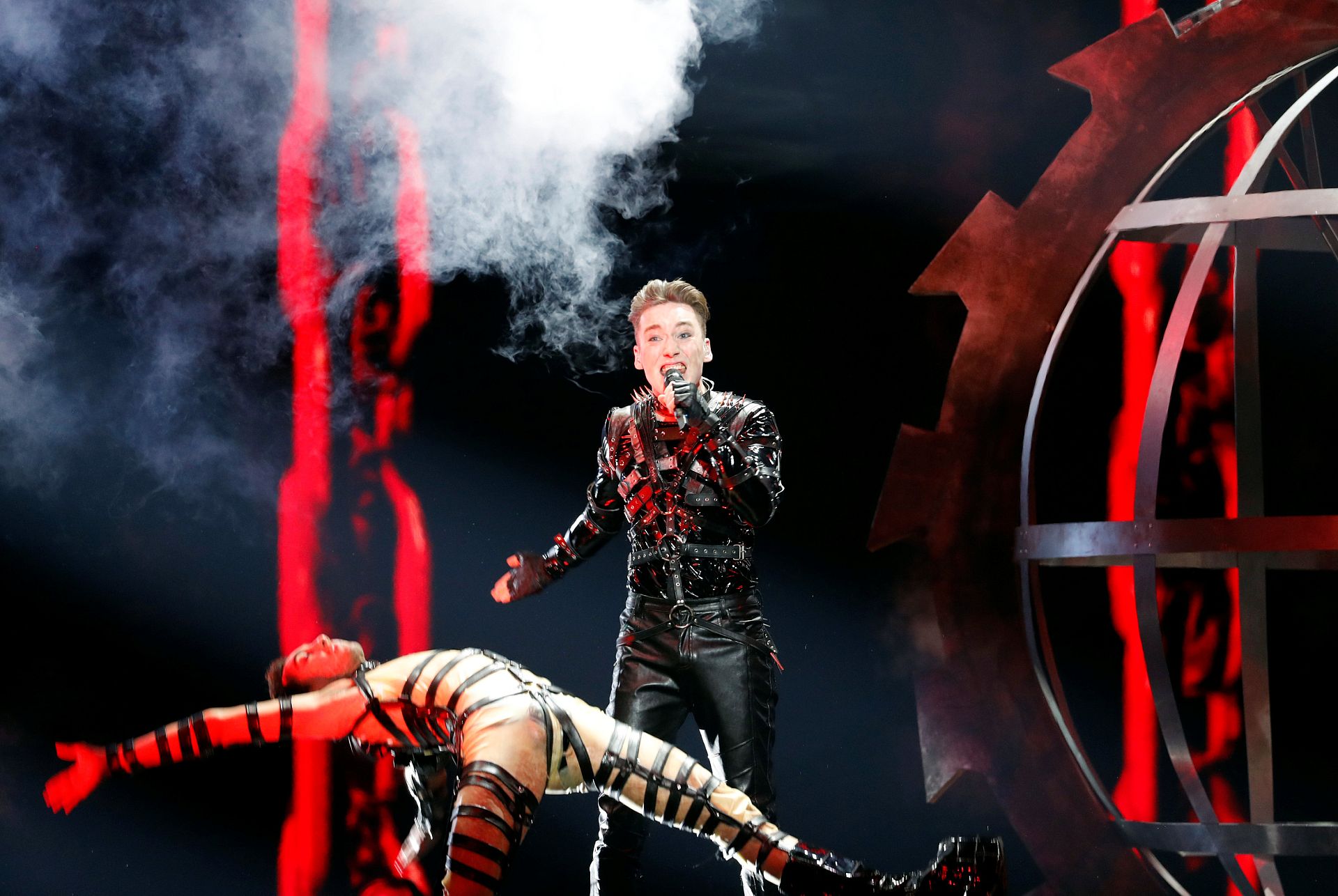 Iceland's Hatari raises Palestinian flags during Eurovision results ...