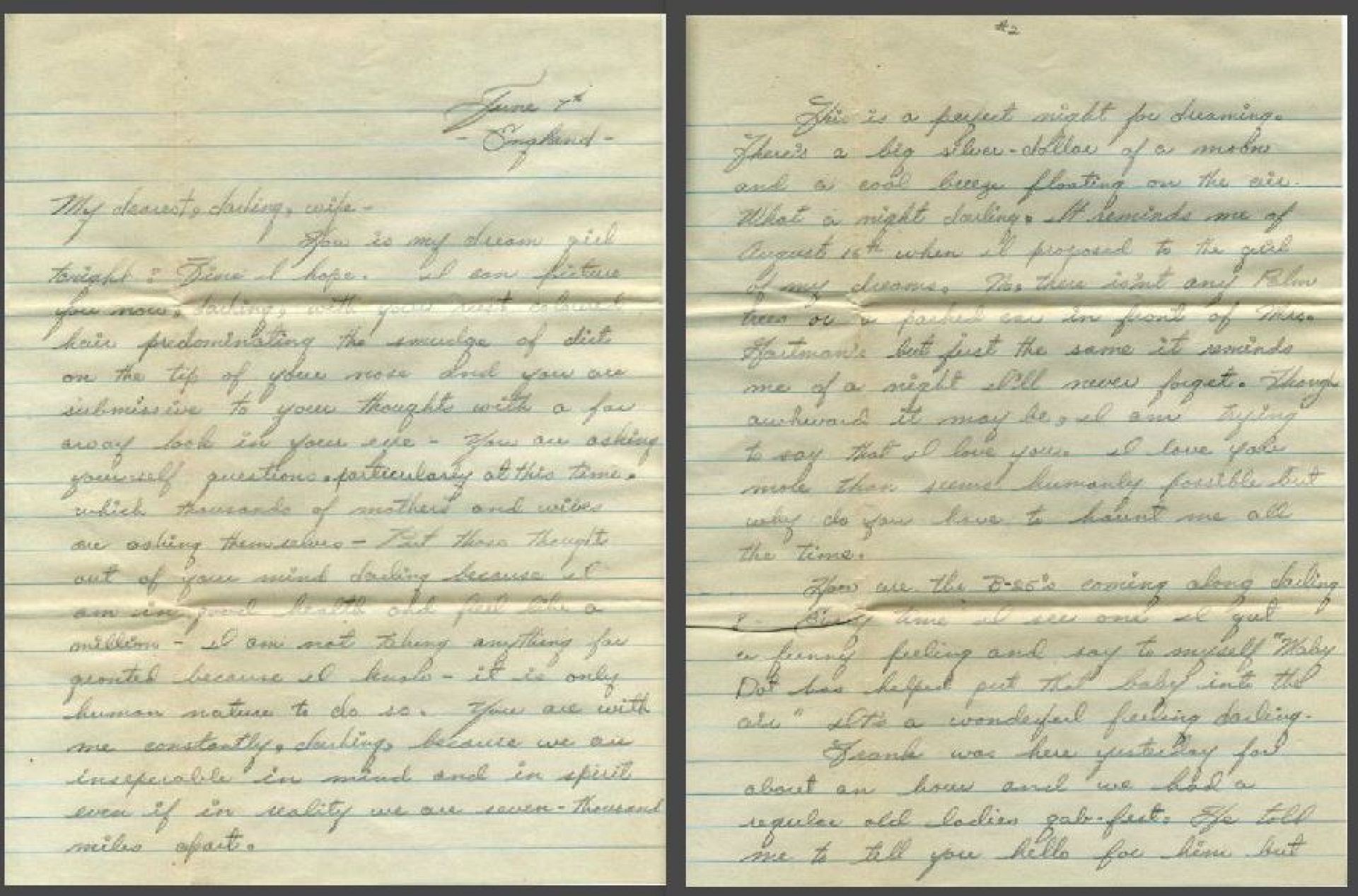 D-Day soldier's letters to wife reveal endurance of love during war ...