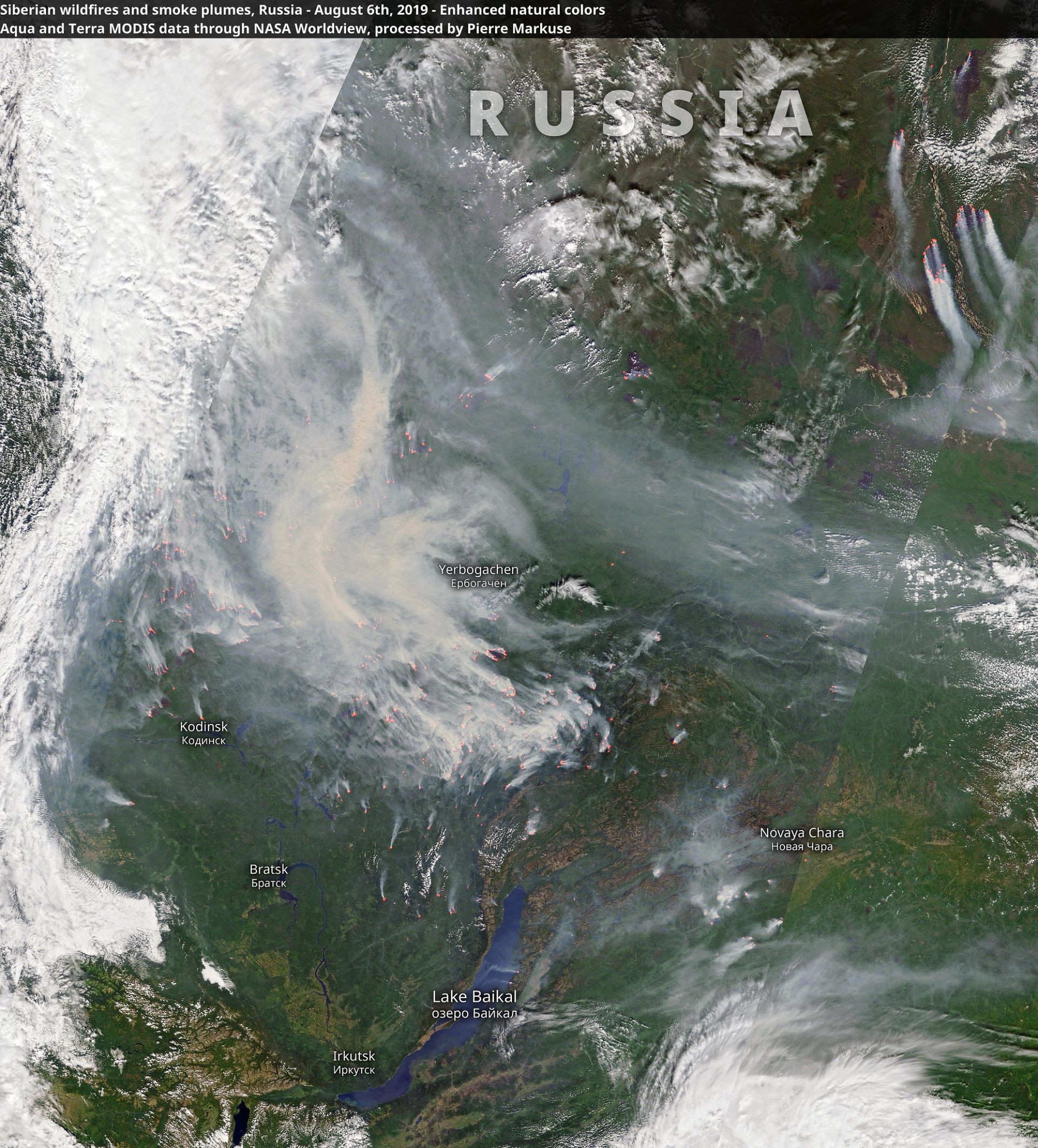 Two months on, Siberia's raging wildfires are visible from space | Euronews