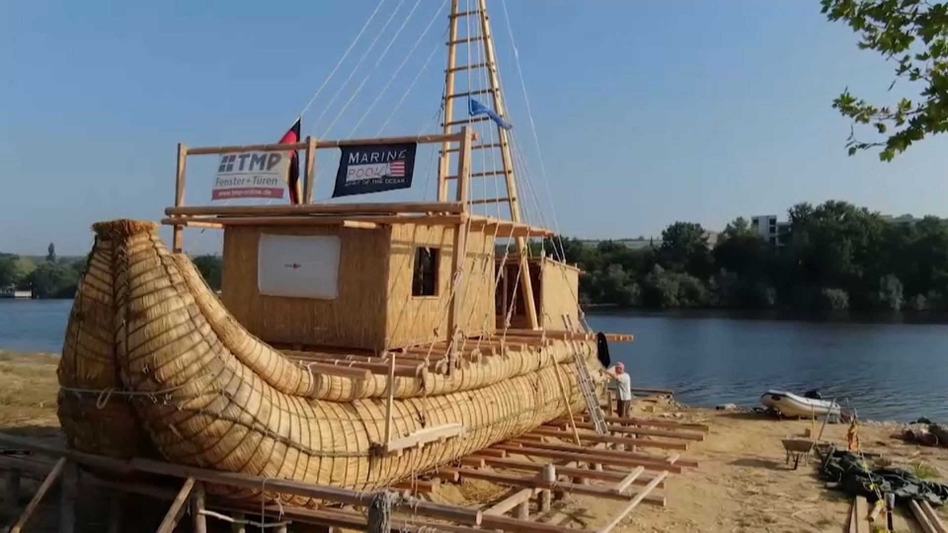 Explorers to sail ancient Black Sea route on reed boat Abora IV | Euronews