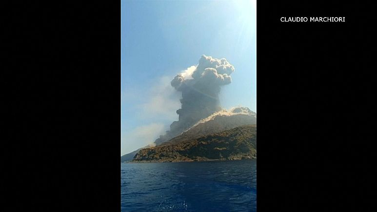 Watch: Italian volcano erupts for second time in two months | Euronews