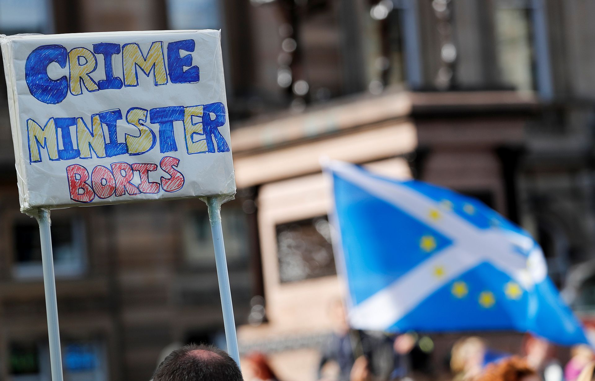 In pictures: The best placards from UK parliament shutdown protest ...