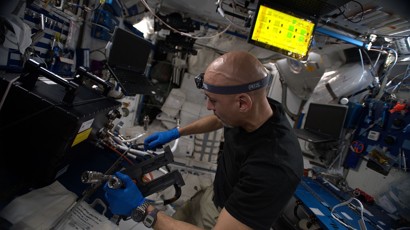 Astronauts In Iss Testing
