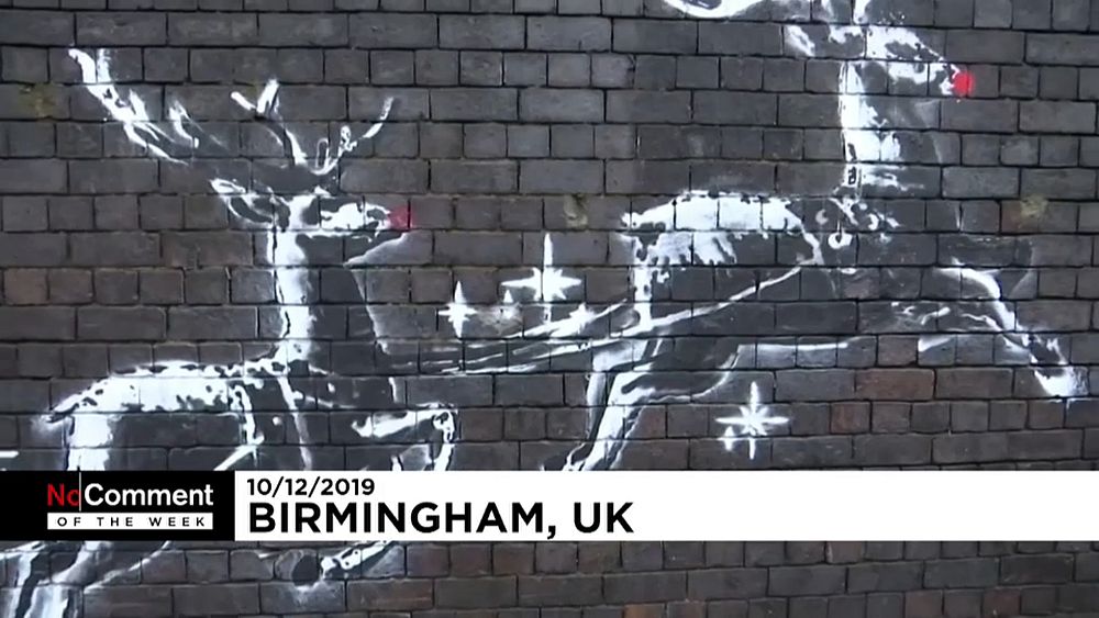 VIDEO : No comment videos of the week: Banksy, bananas and banners as ...