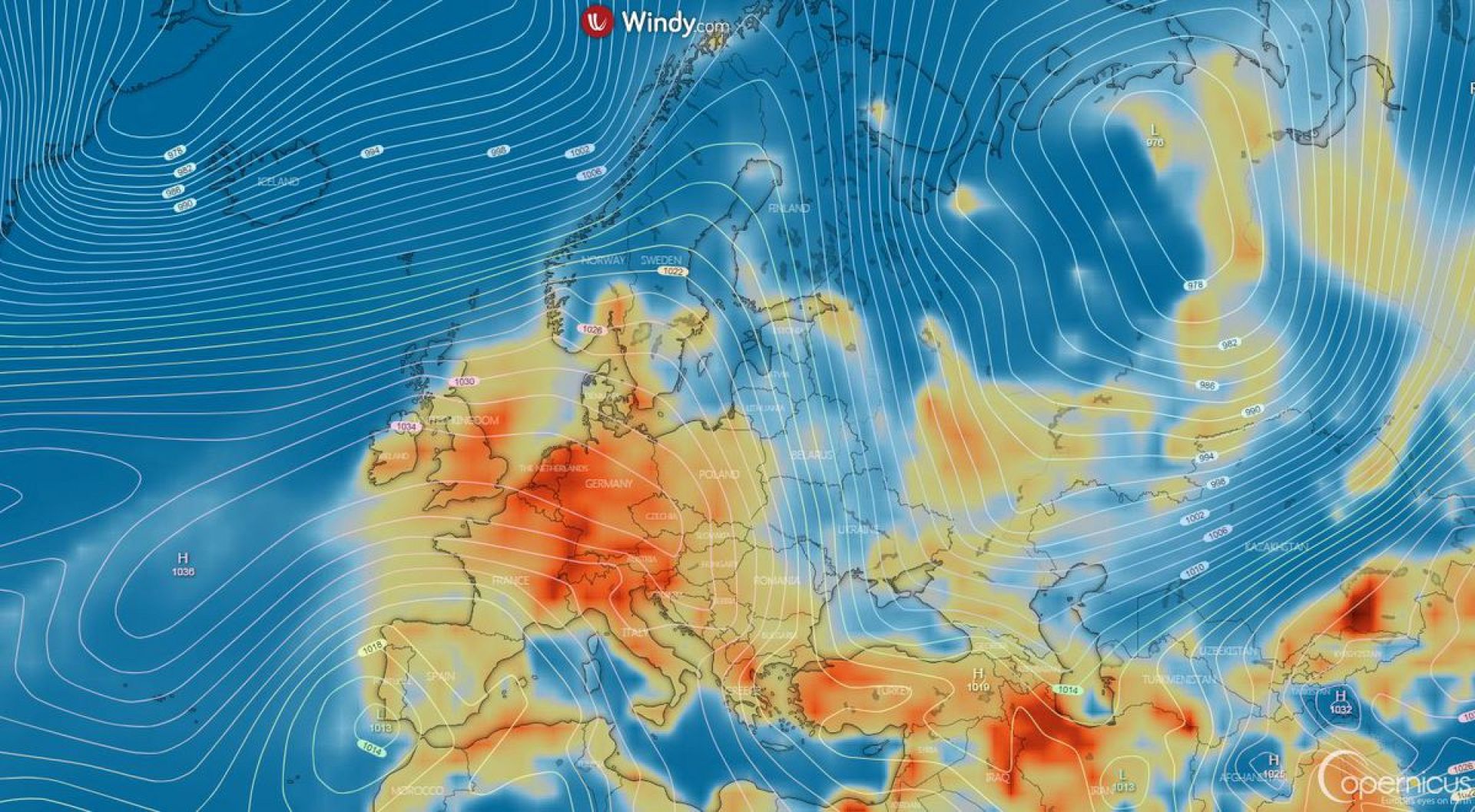 Europe's weather mix: Record high pressure, cold and Storm Gloria ...