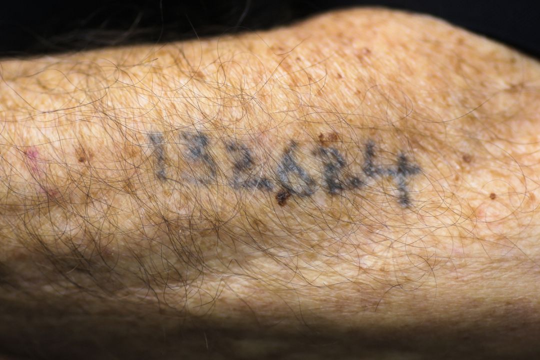 A reminder of lifelong suffering: Auschwitz survivors show identifying ...