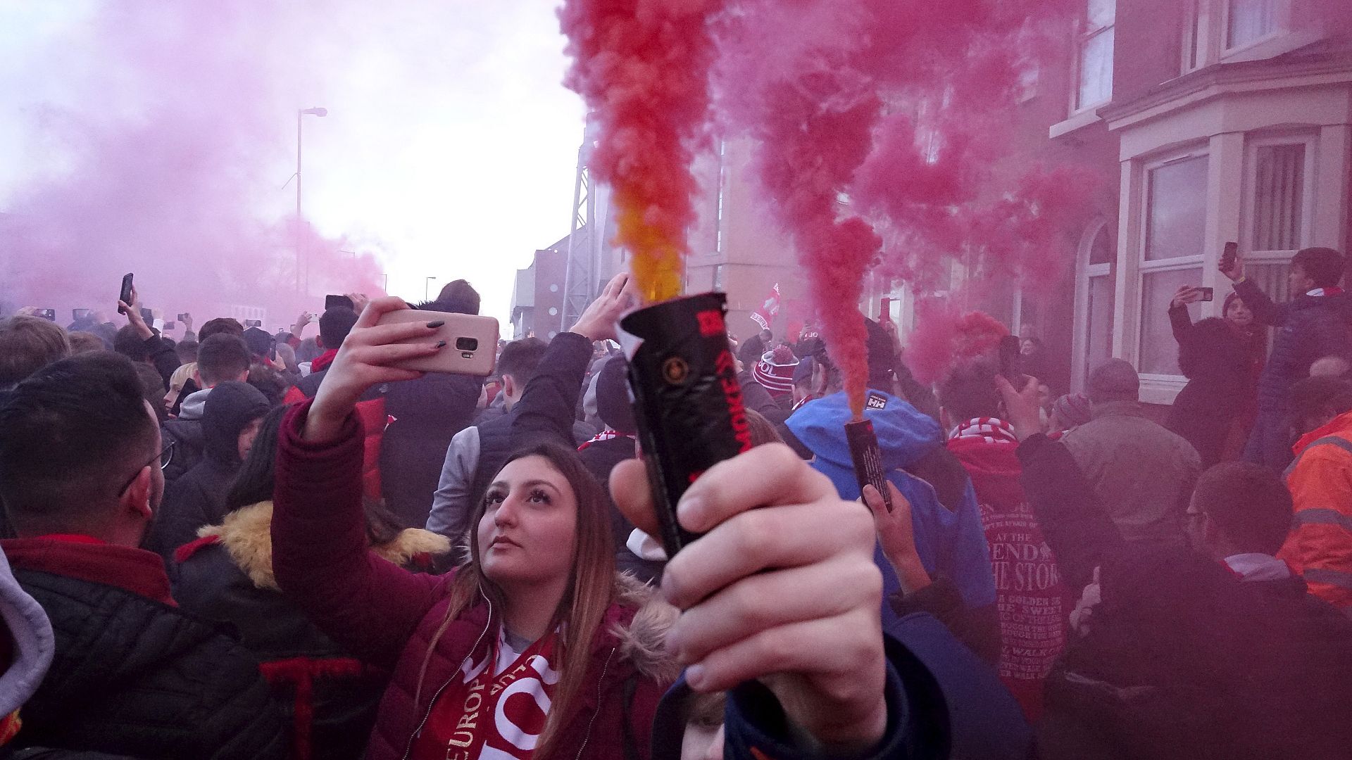 German football fans allowed to set off single smoke bomb before match ...
