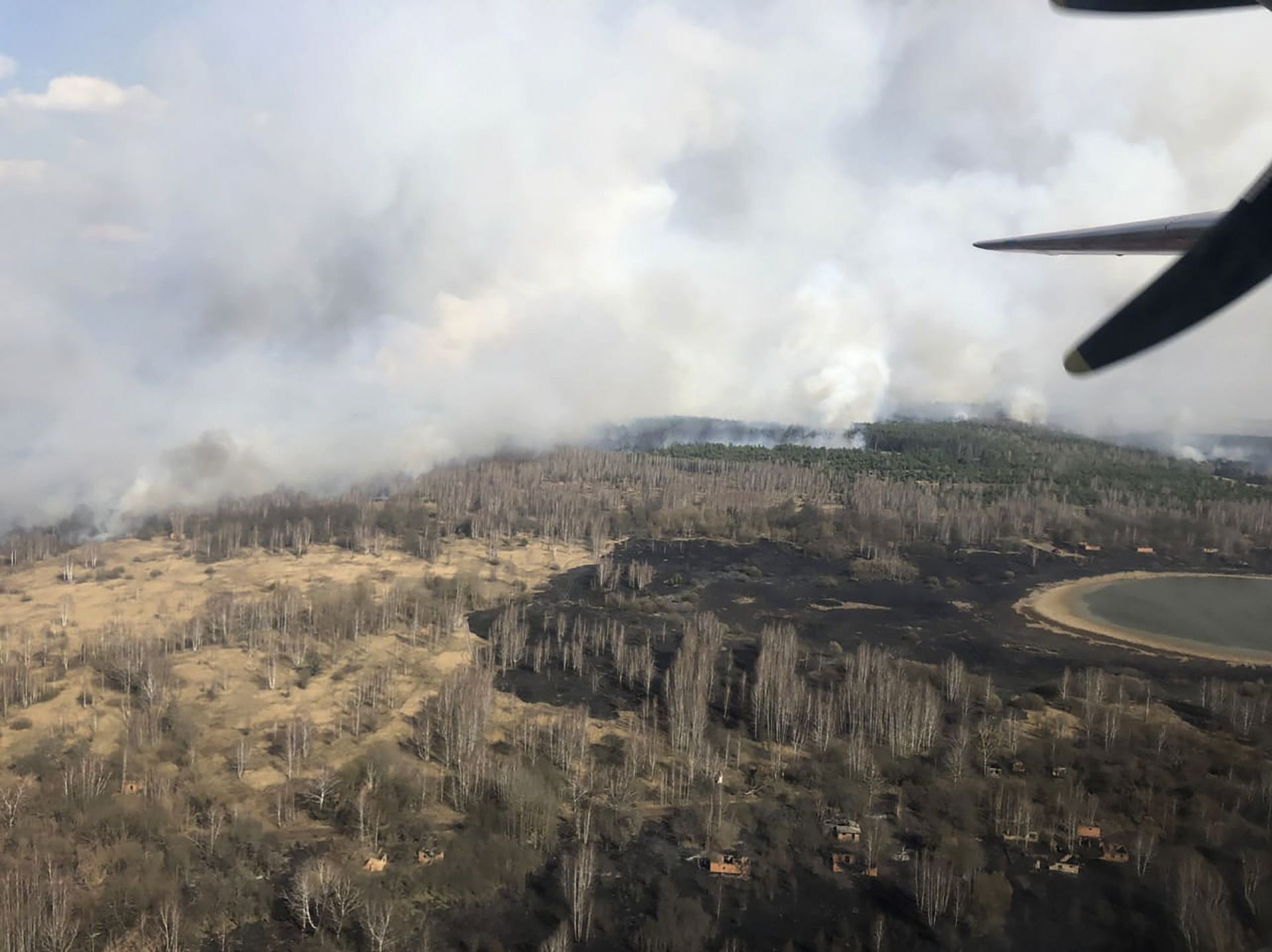 Forest fires in Chernobyl exclusion zone bring hike in radiation | Euronews