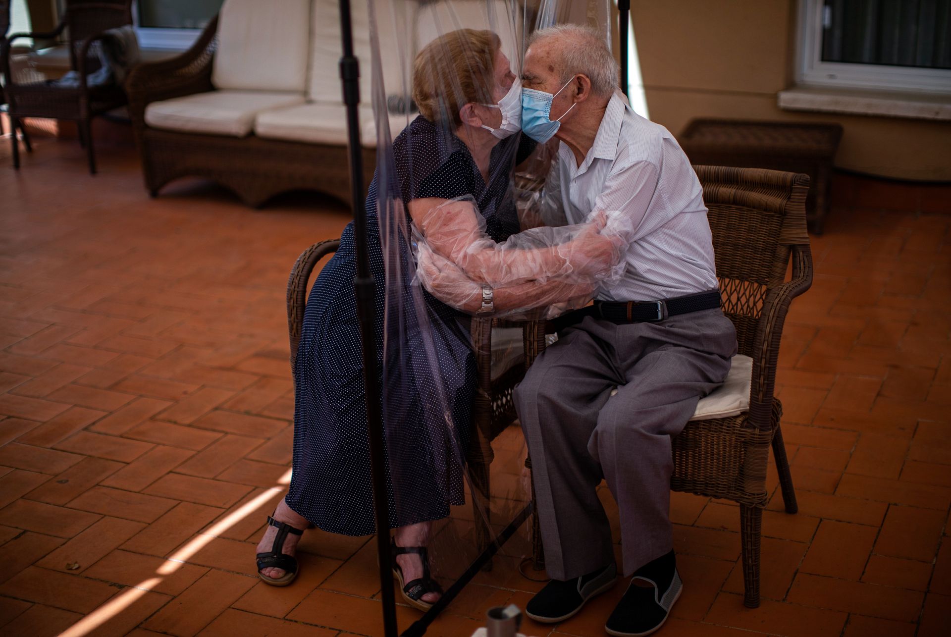In pictures: Emotions overflow as Spanish nursing home allows hugs ...