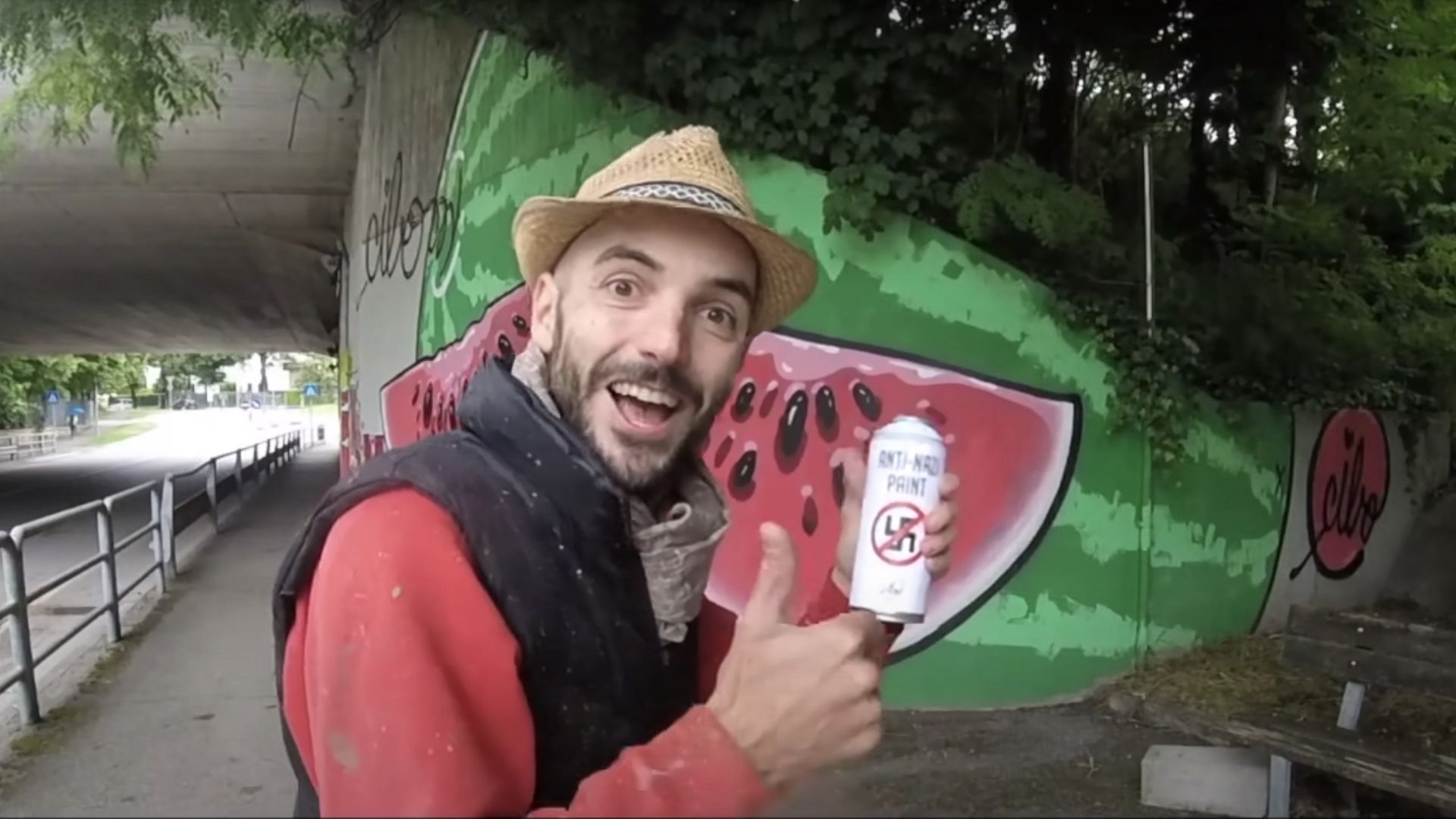 Meet the Italian artist who invented ‘anti-fascist paint’ to clean the ...