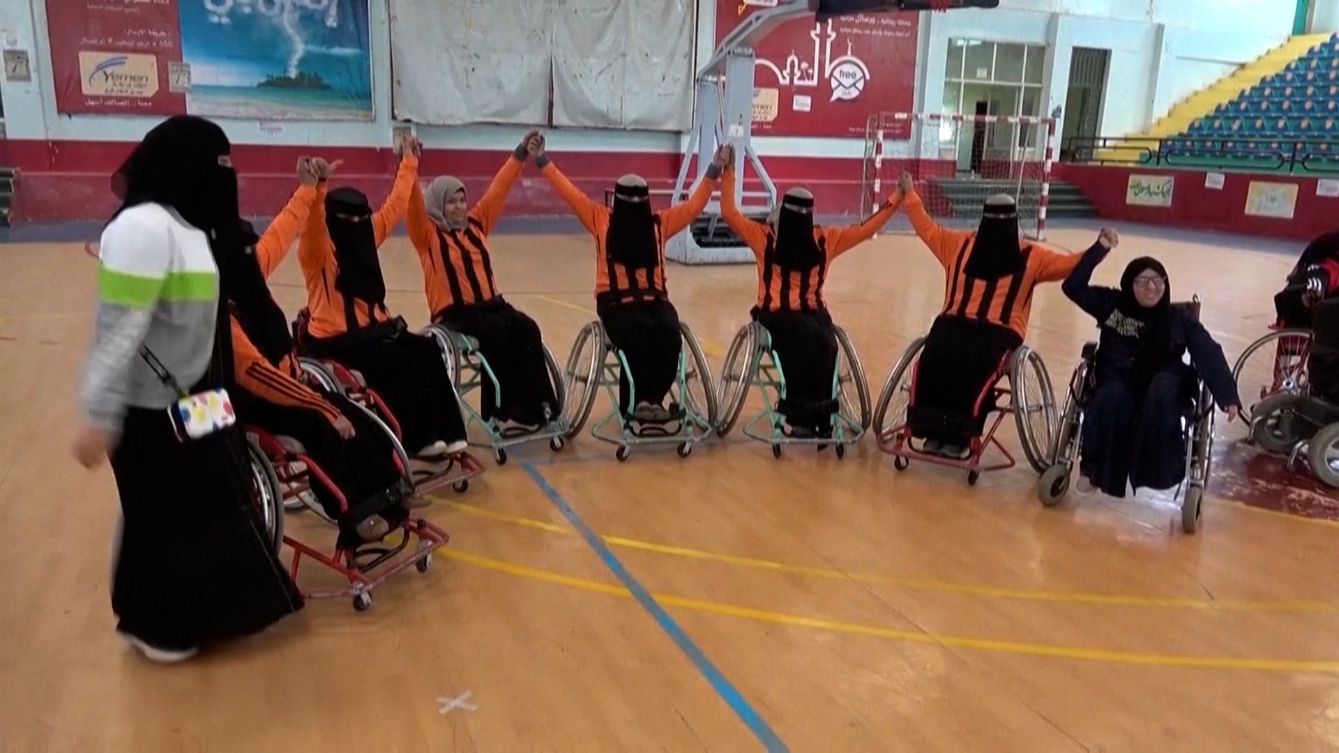 Video. Yemen's disabled basketball players overcoming adversity on ...