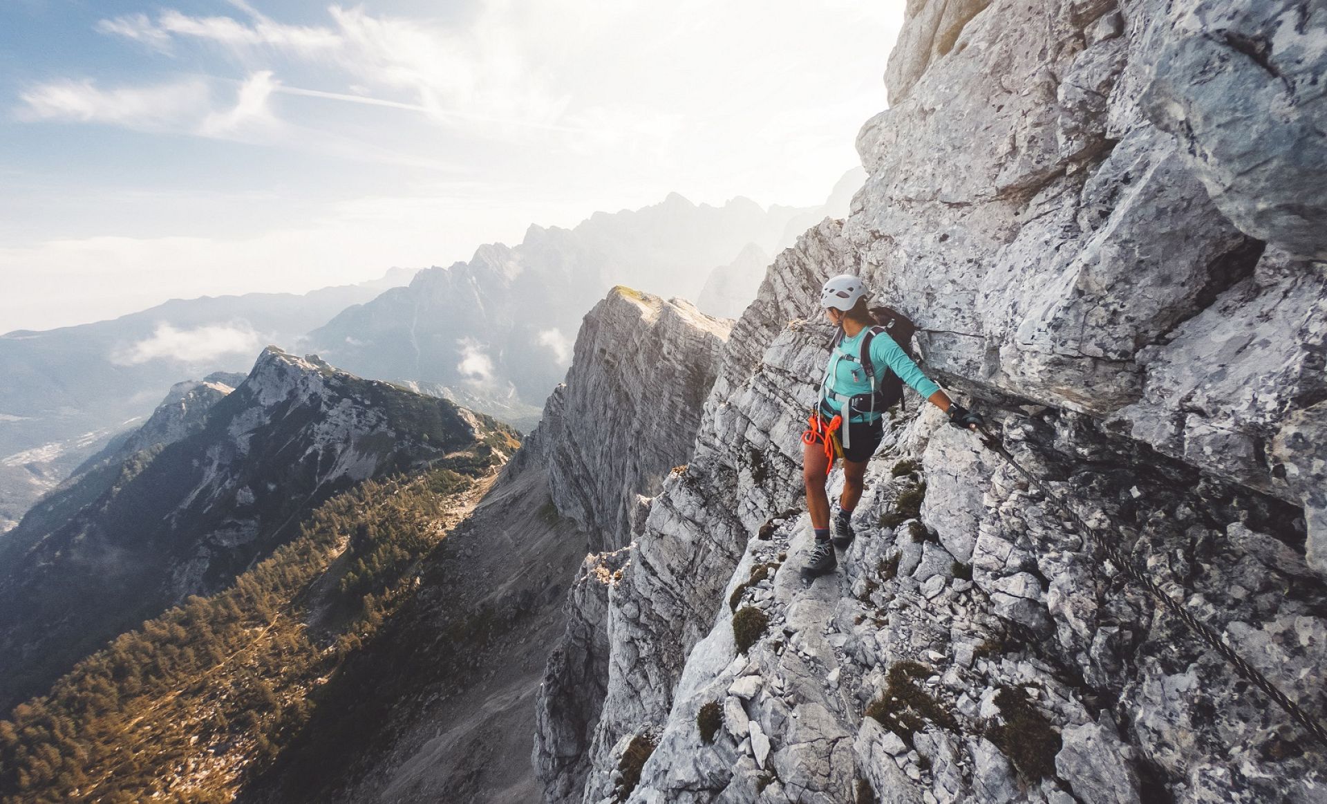 Via ferrata are the perfect combination of adventure and stunning views ...
