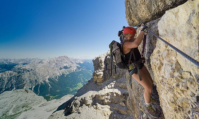 Via ferrata are the perfect combination of adventure and stunning views ...