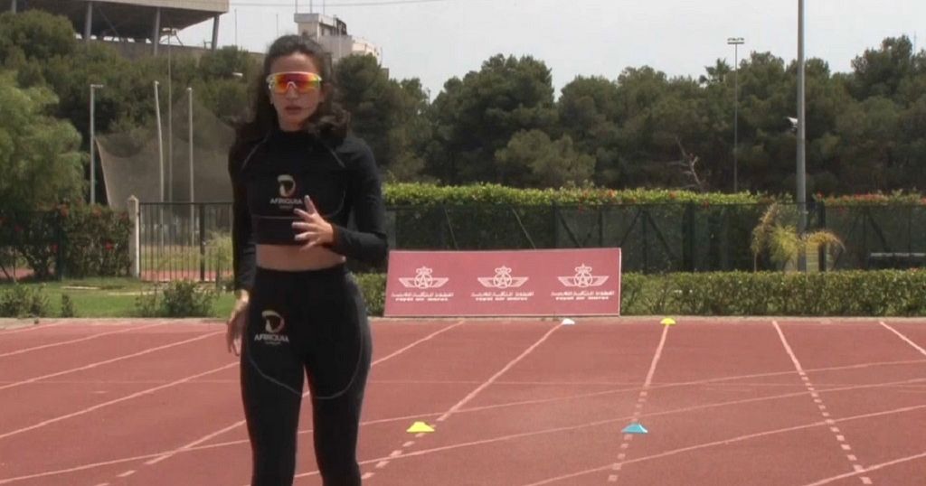 Moroccan Olympic-bound high jumper Rhizlane Siba trains during Ramadan ...