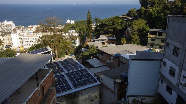 Energy-starved Rio favela enjoys solar panels on World Environment Day ...