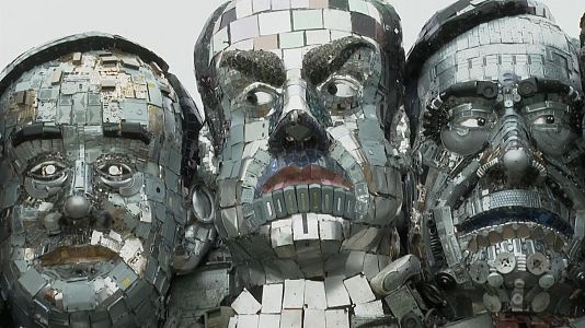 E-waste effigies near G7 venue mimic leaders attending weekend summit ...