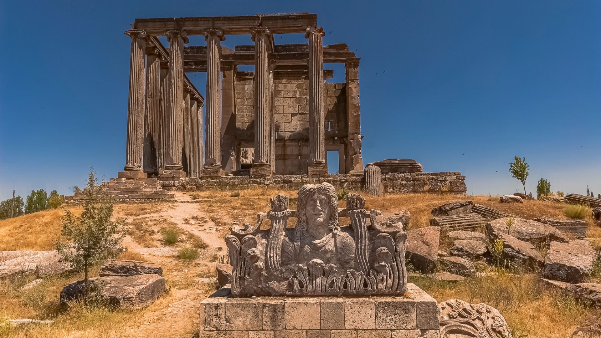 Discovered deities: Architects have unearthed Greek god statue heads in ...