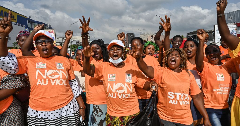 Hundreds of women protest against gender-based violence in Ivory Coast ...