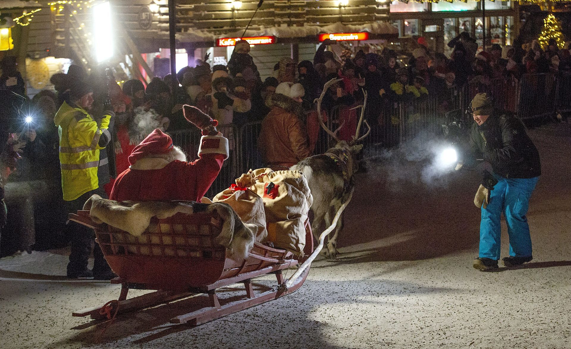 Christmas festivities in full swing at Santa Claus Village in Lapland ...
