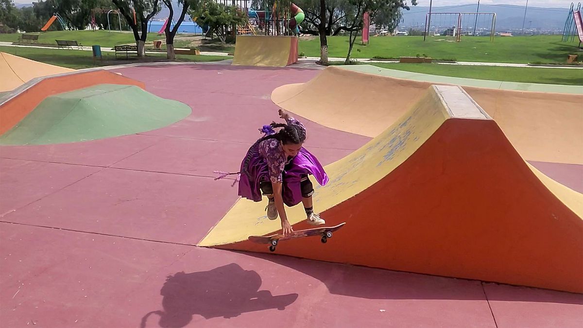 Meet the cholita skateboarders breaking down stereotypes in Bolivia ...