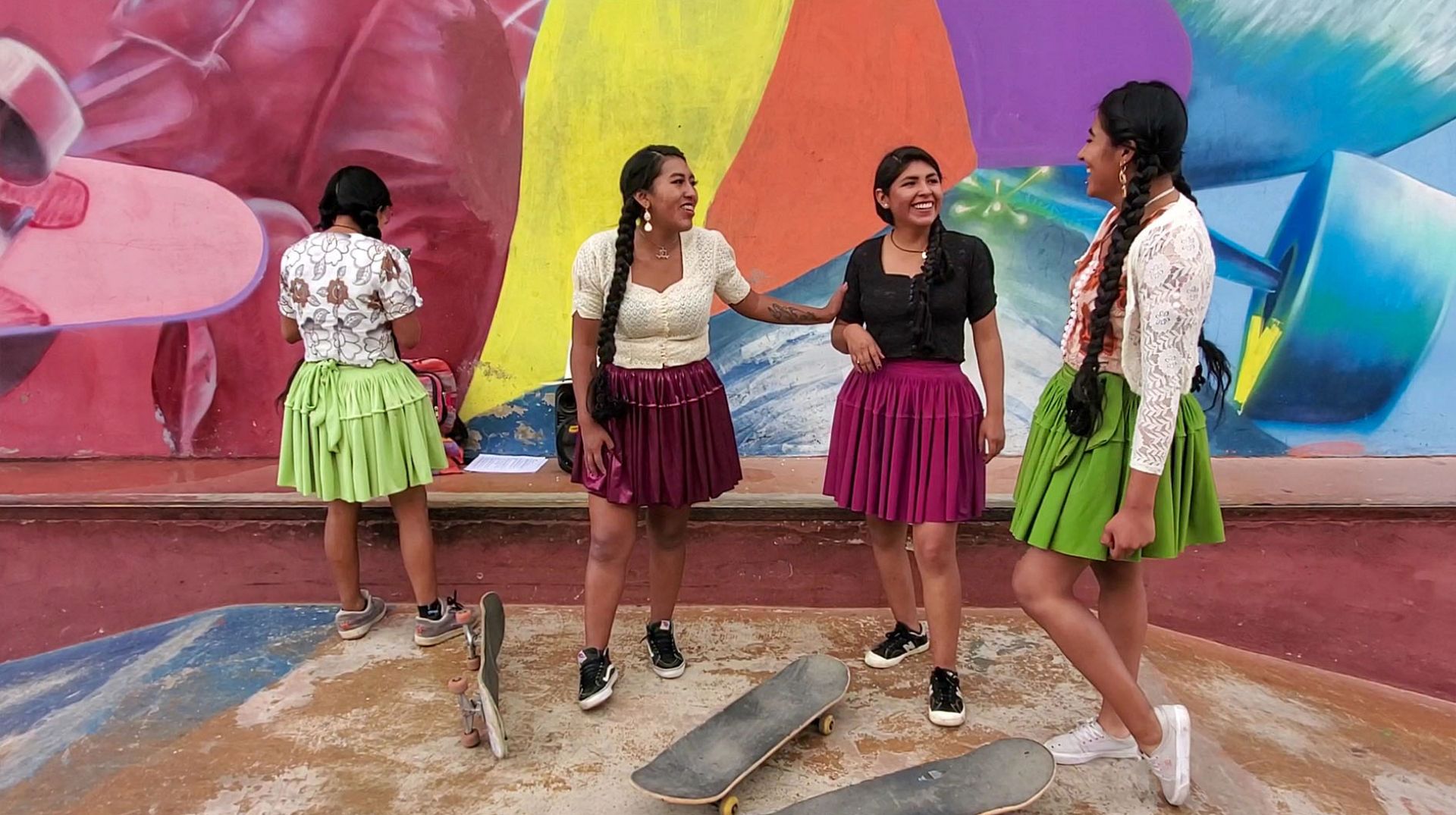 Meet the cholita skateboarders breaking down stereotypes in Bolivia ...